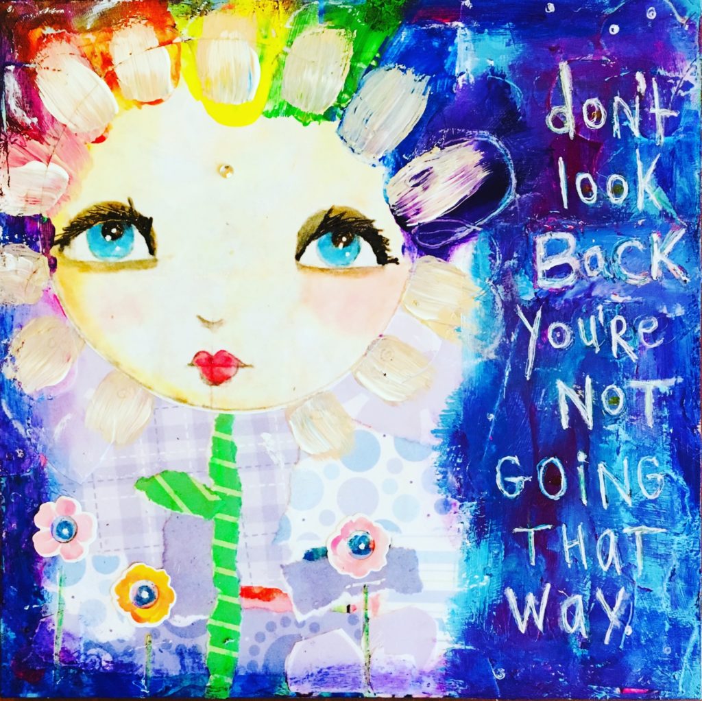 DON'T LOOK BACK - FLOWER-FACE - renée a. schuls-jacobson